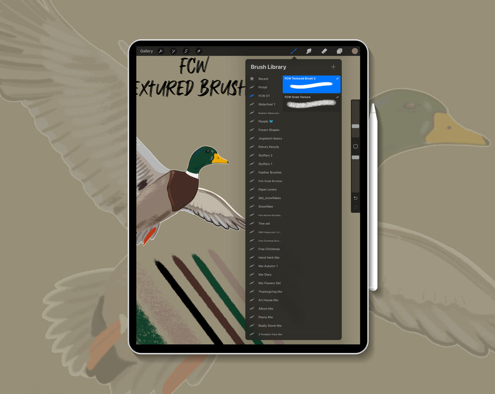 FCW Textured Brush 2 – Full Color Waterfowl